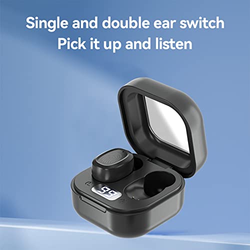 Karymi Wireless Bluetooth Headphones,Waterproof Low Latency Noise Cancellation HD Calls Stereo HiFi Sound Qualityt,with Charging Case, for Driving Travel Game Sports, for iOS Android