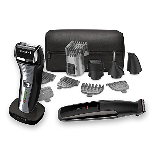 Remington Men's Grooming Bundle: The Crafter Beard Boss Style and Detail Kit along with a Men's Electric foil shaver