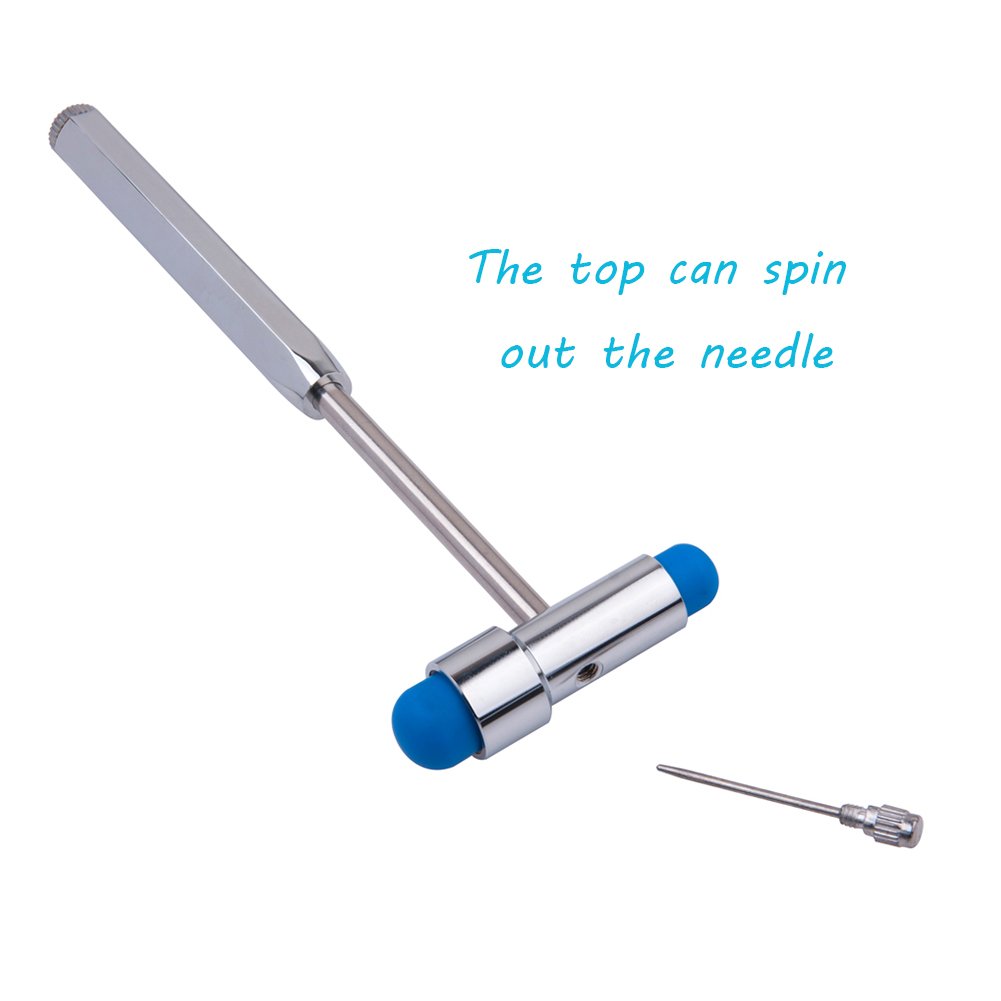 Reflex Hammer, with Needle and Brush - Tromner Neurological Reflex Hammer for Neurologic Reflex Diagnosis and Testing - Light Weight Neurology Therapy Instrument by QIYUN - Blue