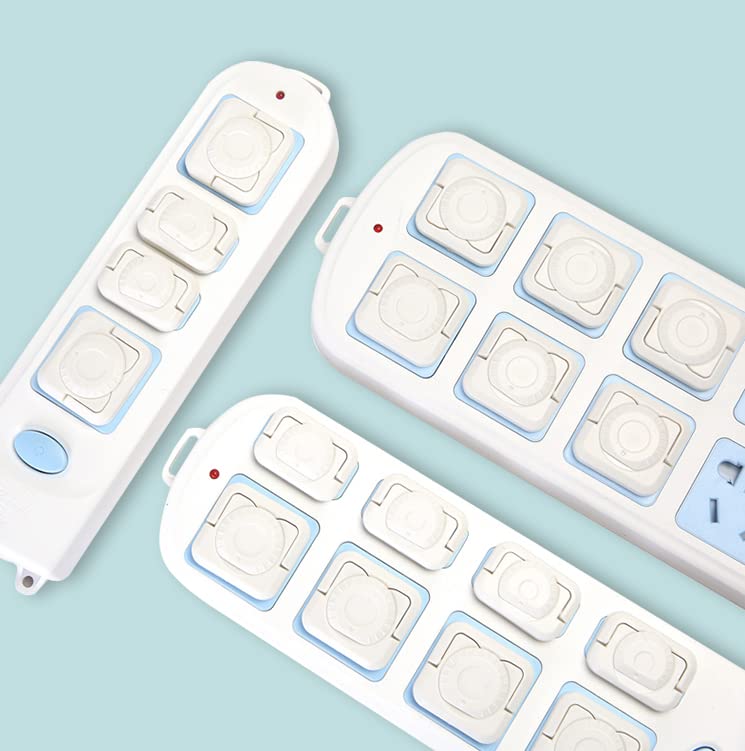 Fielect Outlet Plugs Covers Childproof Outlet Covers Protectors Electric Socket Cover Electrical Protector 2-Hole White 32Pcs