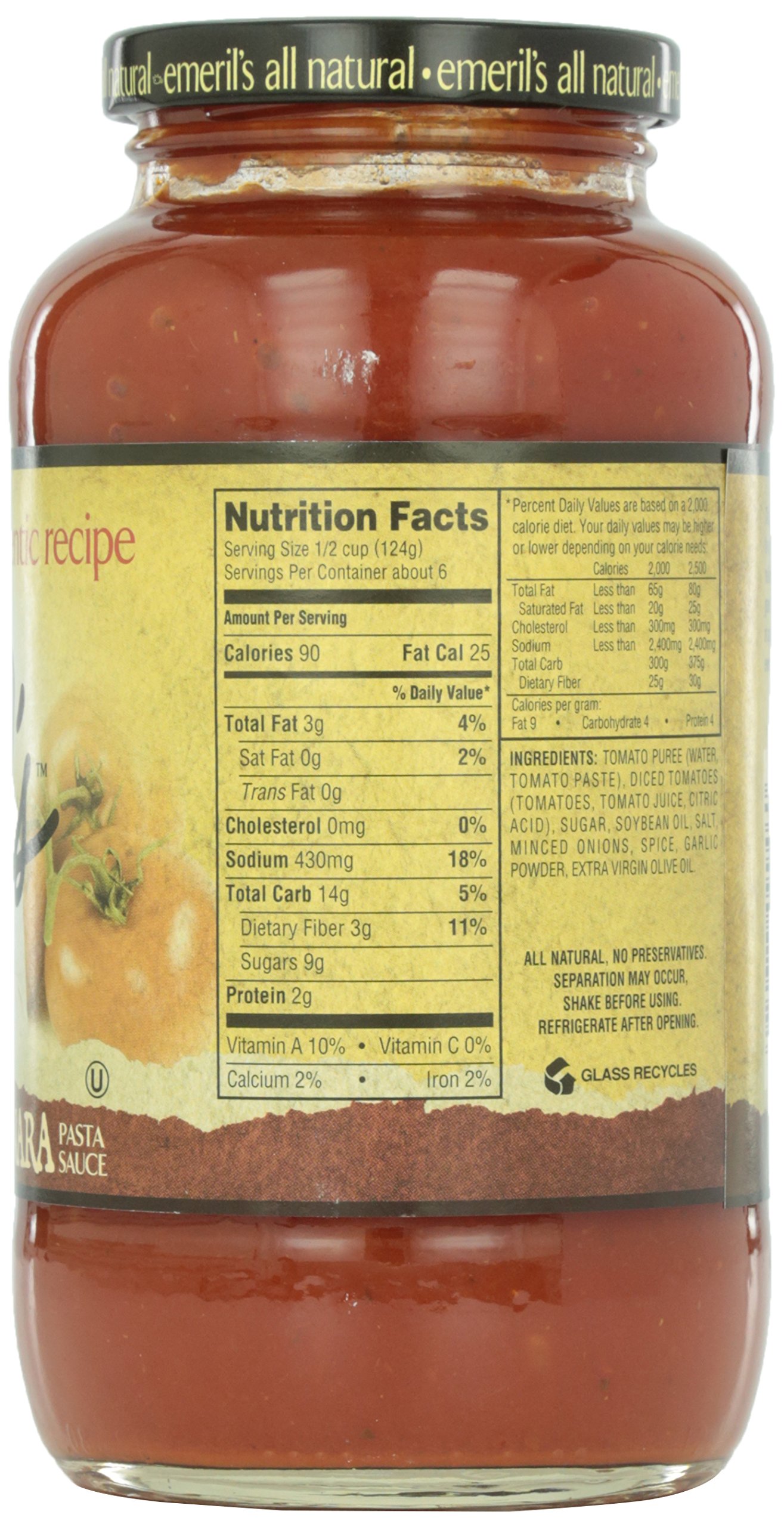 Emeril's Pasta Sauce, Marinara, 25 Ounce