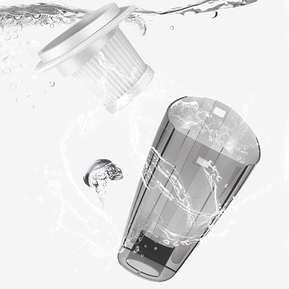 fiercewolf Handheld Vaccuum Cordless, 120W 8500Pa Super Suction Cordless Hand Vac, 2500mAh with a 40min Rechargeable Battery, Lightweight with LED Light for Car/Home/Pet
