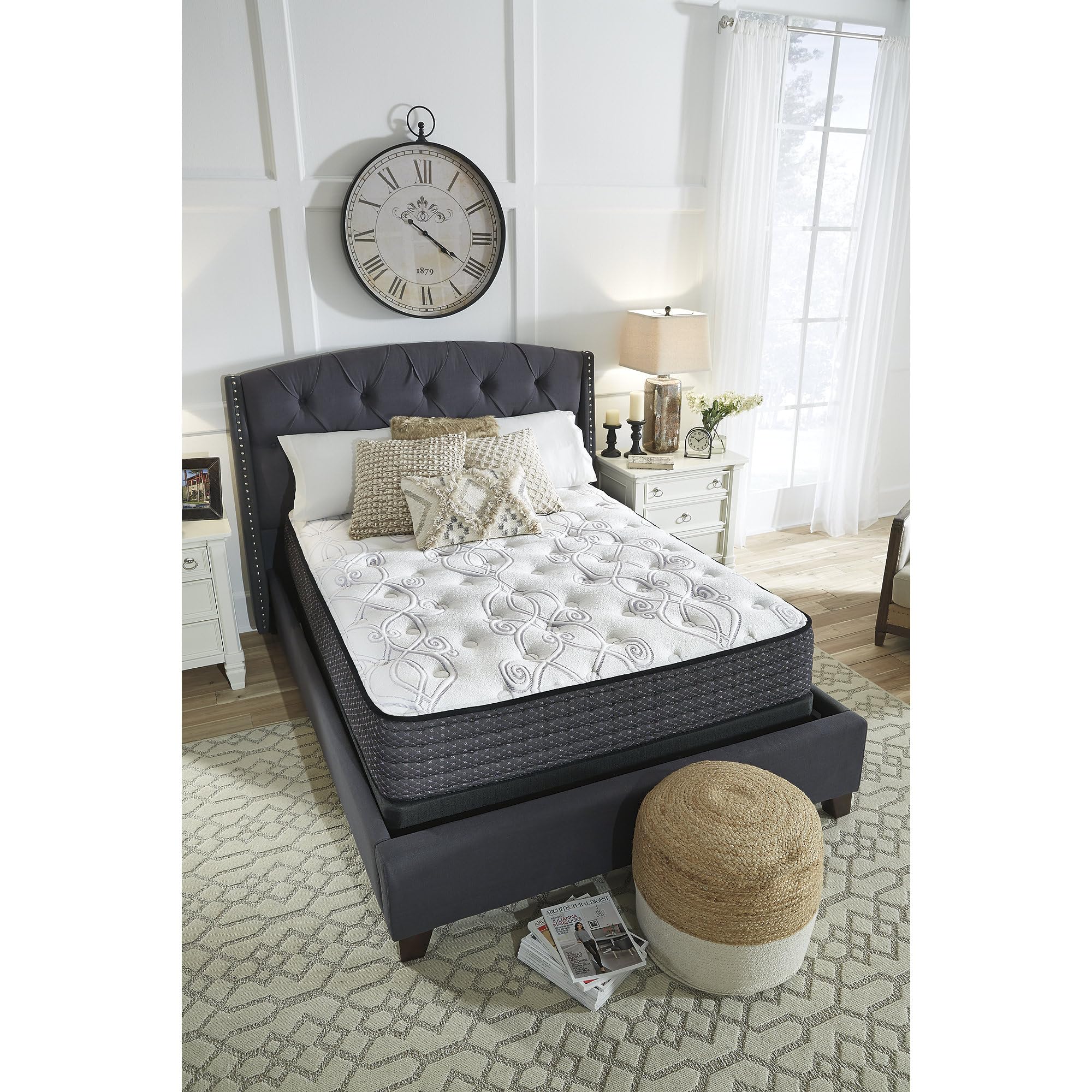 Signature Design by Ashley Twin Size Limited Edition 11 inch Plush Hybrid Mattress with Lumbar Support Gel Memory Foam