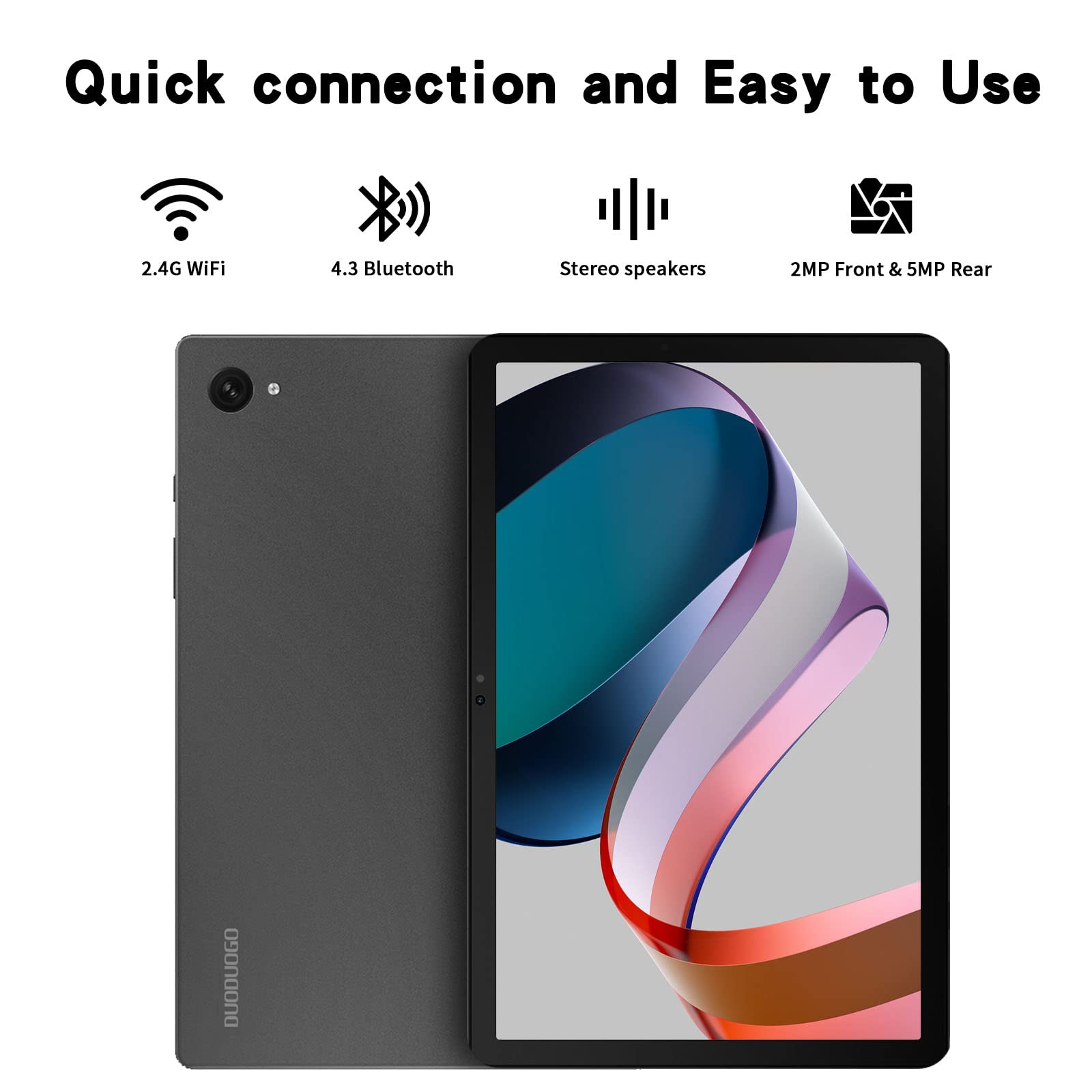 DUODUOGO S8+ Tablet Computer, 128GB, Black