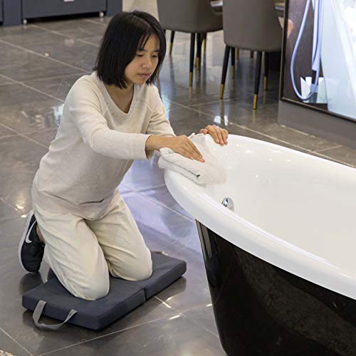 Gardenised QI003893 Memory Foam Kneeler for Gardening, Baby Bath, Knee Pad for Outdoor Work, Foldable and Extra Soft, Black