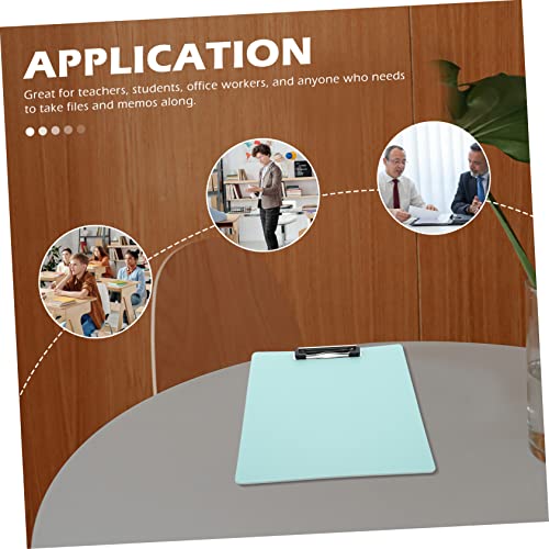 IMIKEYA 2Pcs a4 Folder Board Plastic folders Paper Folder Office Supplies folders Hospital clipboard a4 clipboard hardback Clip Boards Metal Office Document Clip exam Paper Clips Thin