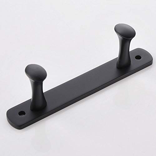 GOOFFY Door Metal Hooks for Hanging Oval Hook Wall Mounted Black Holes Hooks Kitchen Wall Door Coats Clothes Towel Hat Row Hooks Robe Hooks Hanger Hanger