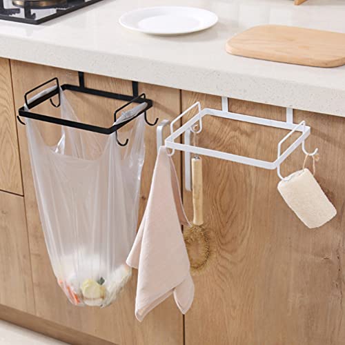 IMIKEYA 2pcs Portable Trash Bag Holder Hanging Kitchen Cupboard Door Back Style Stand Trash Garbage Bags Storage Rack for Kitchen Cabinets Doors and Cupboards