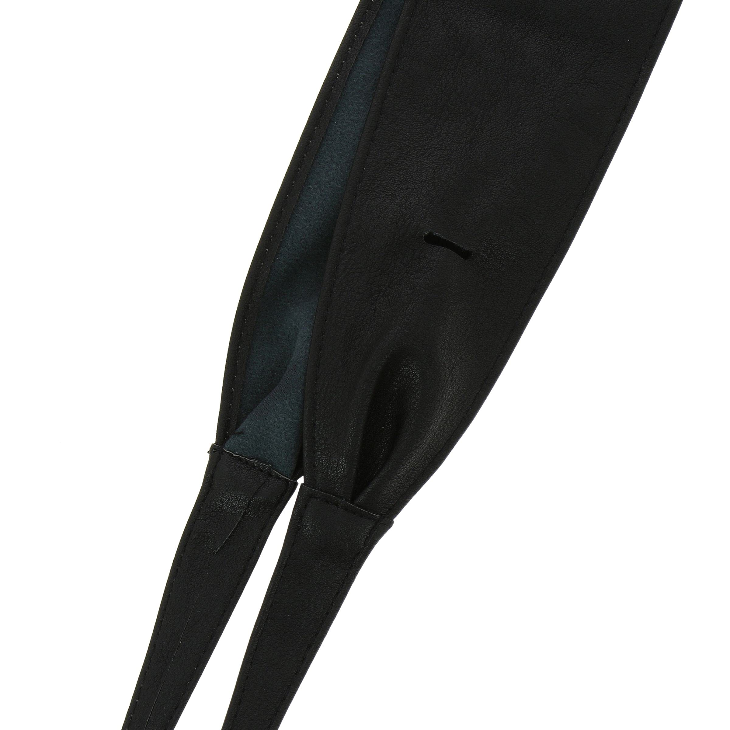 FASHIONGEN - Woman leatherette waisband Obi Belt, MICA - Black, S-M