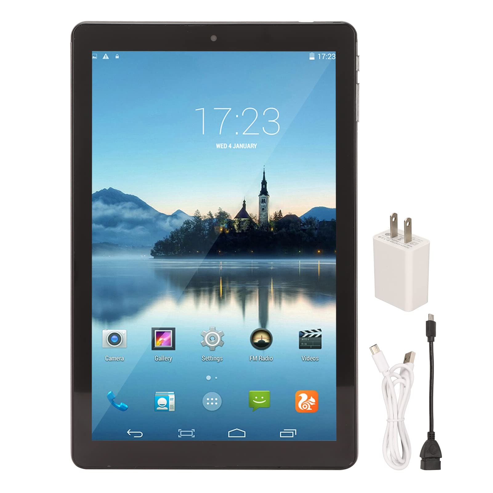 Dpofirs Tablet 10 Inch Tablet, Tablet PC with 2GB 32GB Memory 5G WiFi Dual Band Double Camera IPS Screen 8 Core Kids Tablet PC, 4500mah Lithium Battery (US Plug)
