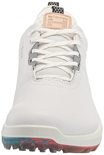 ECCO Women's Biom Hybrid 4 Gore-TEX Waterproof Golf Shoe, White, 9-9.5