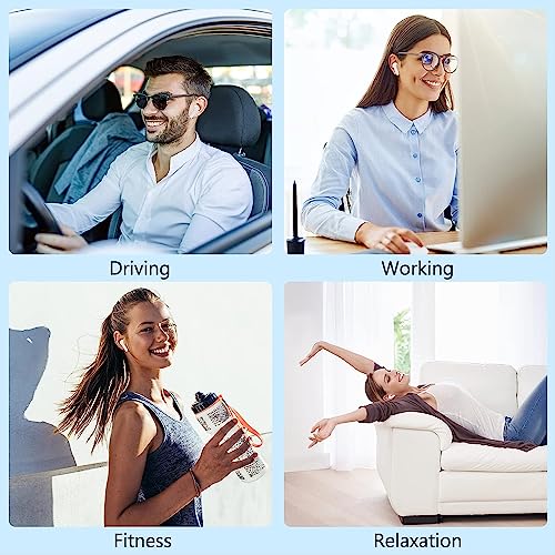 Wireless Headphones, Bluetooth 5.3 Sweat Resistant Earphones, Wireless Noise Cancelling Earbuds,Immersive Premium Sound Long Distance Connection Headset,Bluetooth Headphones for iPhone/Android