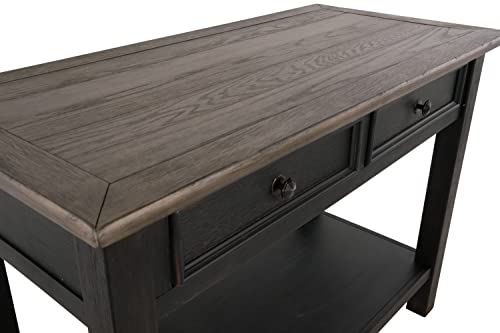 Signature Design by Ashley Tyler Creek Modern Farmhouse Sofa Table, Brown & Black