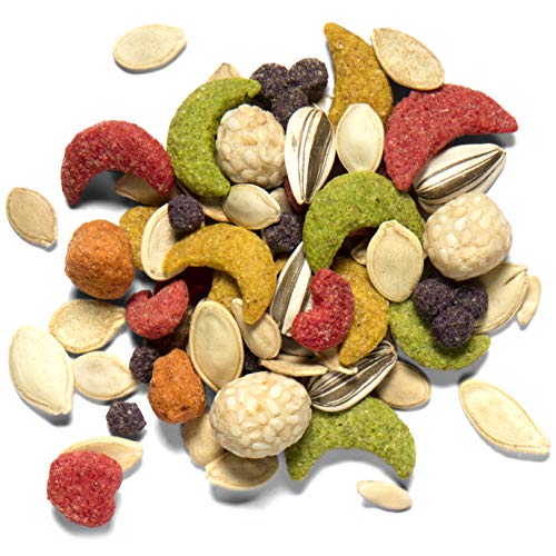 ZuPreem Sensible Seed Bird Food for Large Birds, 2 lb Bag - Premium Blend of Seeds and FruitBlend Pellets for Amazons, Macaws, Cockatoos
