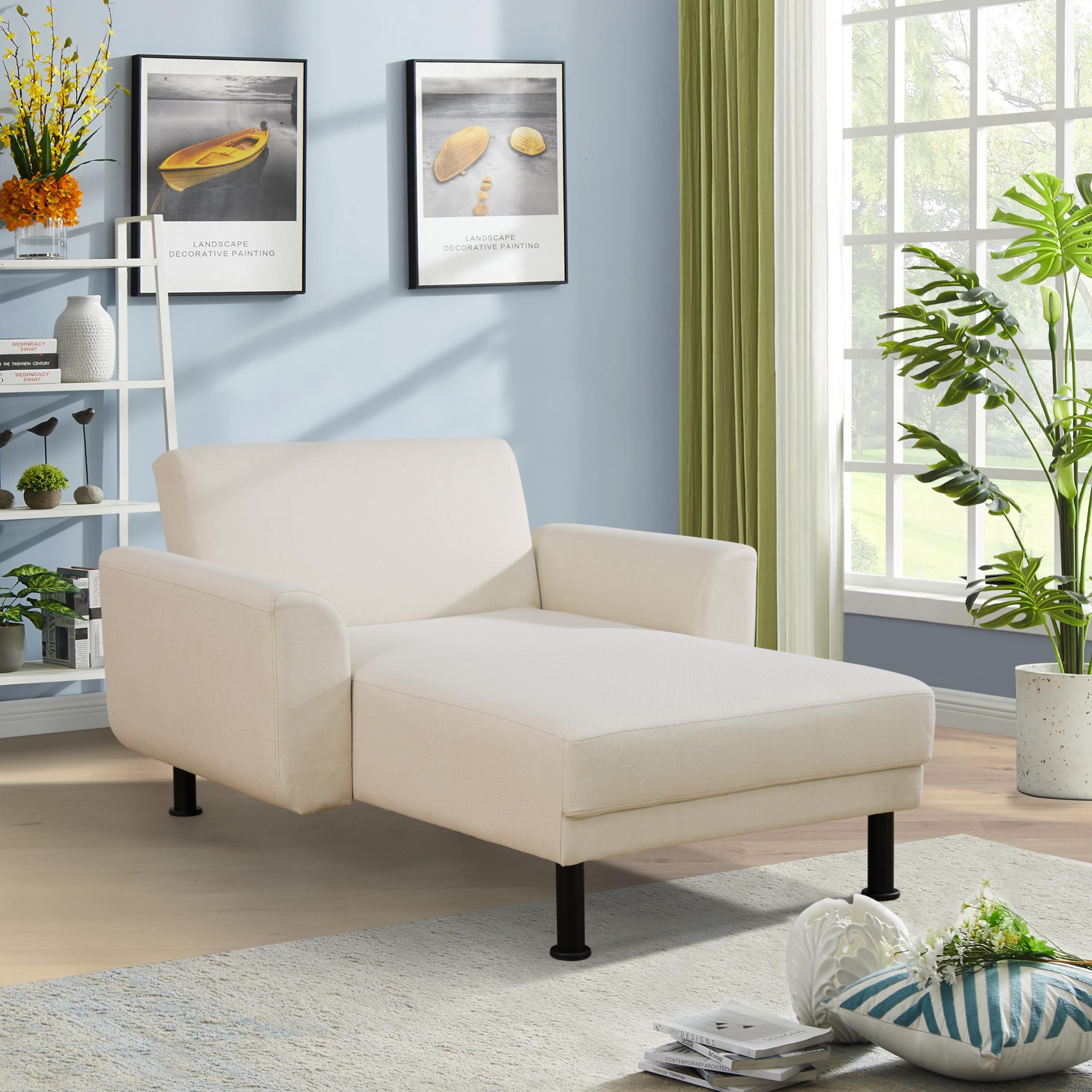 NicBex MZX-Niki-SF-00228-LWJ Sofabed, 64", Light Coffee