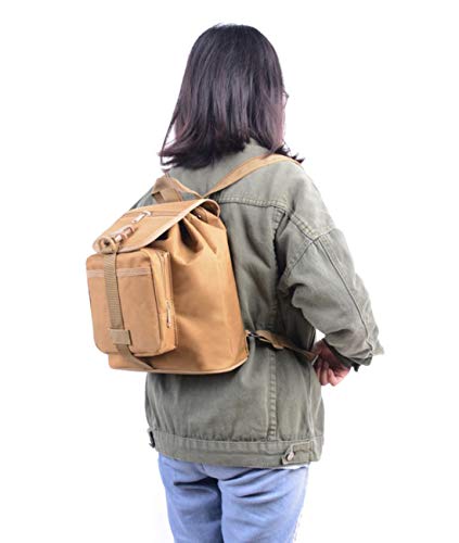 MLOLM Tactical Backpack Mini Military Rucksack Water Resistant Backpack for Mens 10L