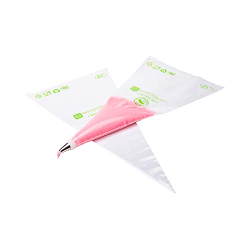 Restaurantware Pastry Tek Clear Plastic Pastry Piping Bag - Biodegradable - 21" x 10 1/4" - 100 count box