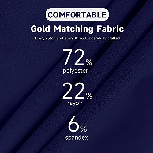 niaahinn Unisex Scrub Set Scrubs Top and Pants Medical Uniform V-Neck Top & Multi Pocket Pants (Navy Blue,M)