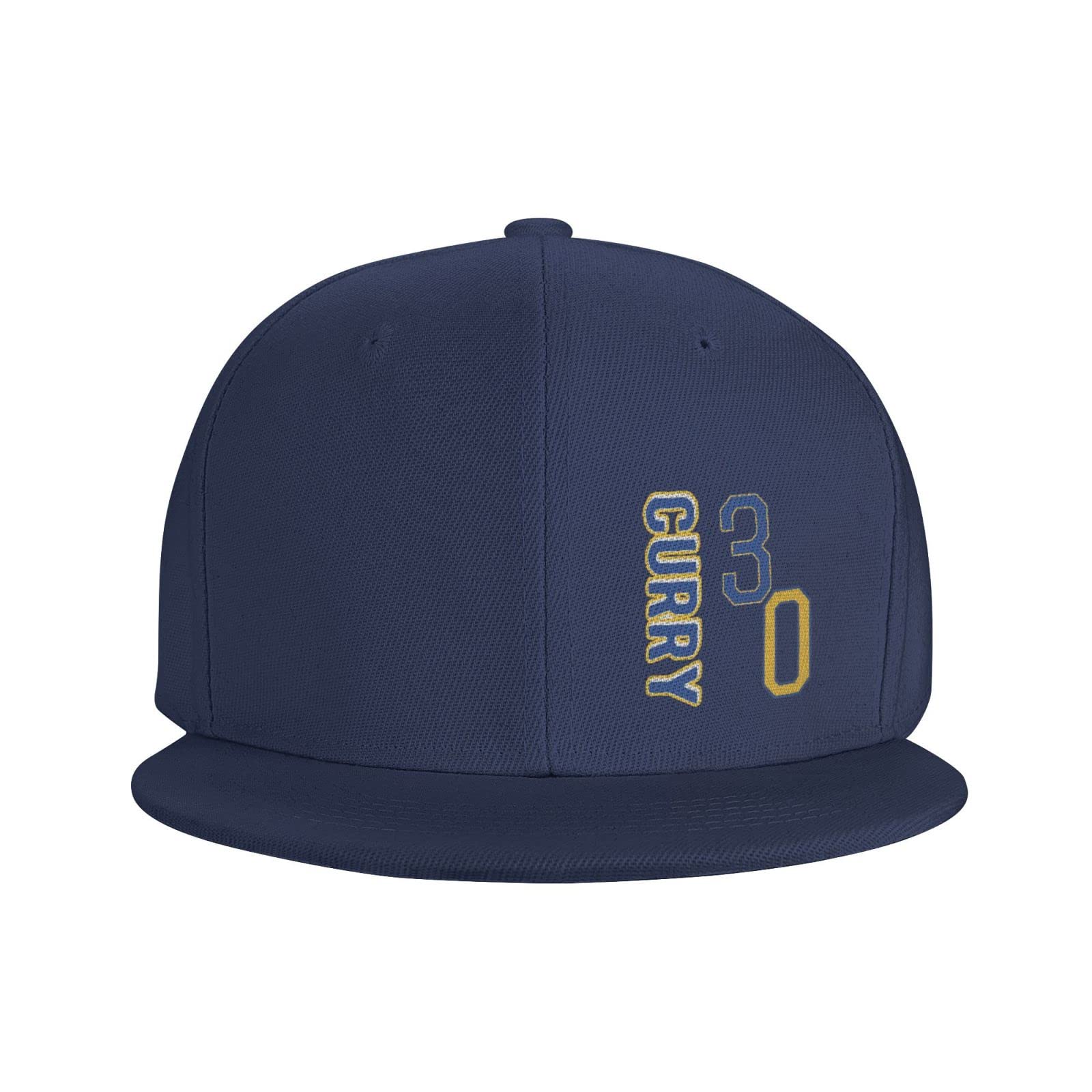 Elehuv Basketball Curry Adult Snapback Hats for Men Women, Adjustable Flat Bill Baseball Cap, Advanced Trucker Fitted Cap Navy