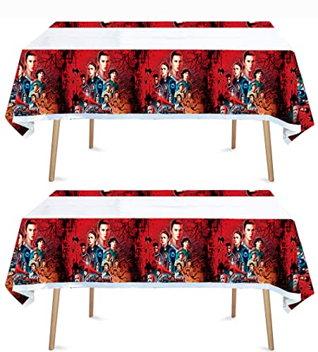 DEEPMALA Childrens Birthday Party Tablecloth Table Cover,Childrens Birthday Supplies Decorations (70'' x 42'') (2)