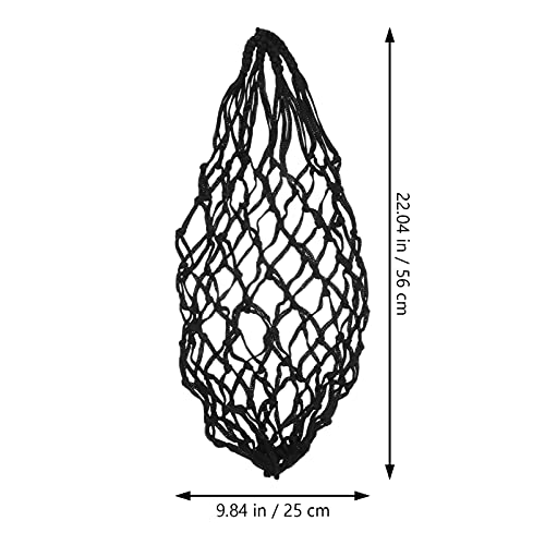 Mikikit Chicken Coop Accessories Poultry Vegetable Feeding Tool: Chicken Vegetable String Bag Cabbage Feeder Treat Feeding Mesh Bag Thickened Poultry Food Feeding Mesh Bag- Black Goat Feeder