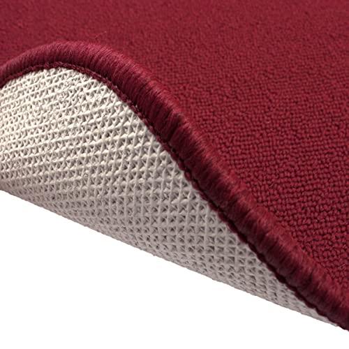 Washable Stain Resistant Kitchen Rugs with Latex Backing, Kitchen Mats for Floor, 18"x30" Red, John Ritzenthaler Company