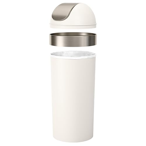 Umbra Venti 16-Gallon (62L) Trash Can with Swing Top Lid