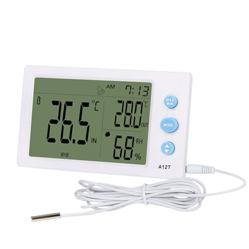 LNYHLXS Digital Large Screen Temperature and Humidity Meter Home Indoor Electronic Thermometer Hygrometer Outdoor