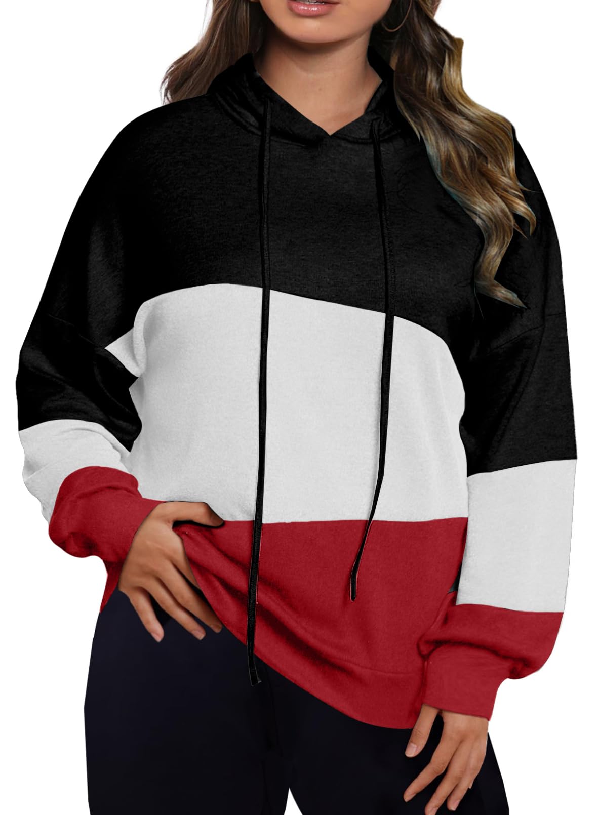 Eytino Women Plus Size Oversized Sweatshirt,5X Pink
