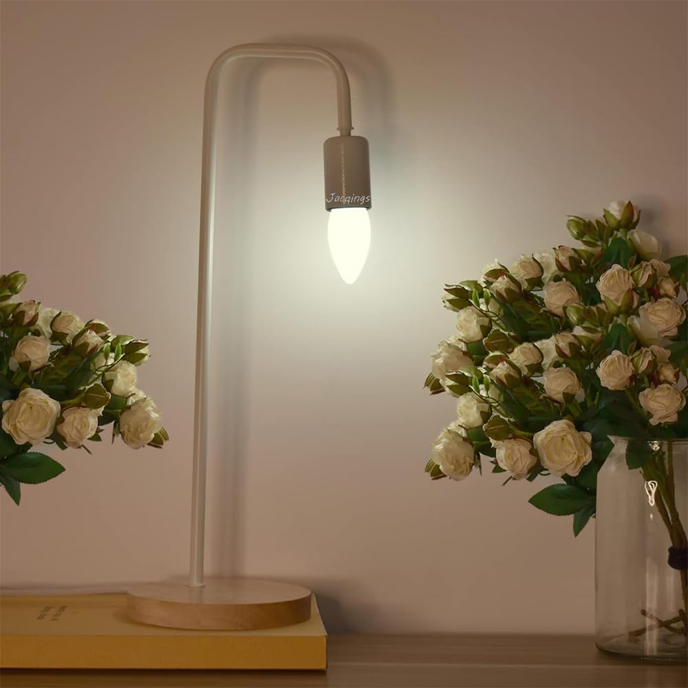 KODBPJ E12 Candelabra Light Bulbs Frosted Chandelier Light Bulbs 40watt Equivalent 3000K Warm White B11 Torpedo Tip Dimmable 4W LED Candle Light Bulbs (8)