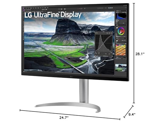 LG 32UQ85R-W 32" Ultrafine UHD 4K Nano IPS Monitor with ATW VESA DisplayHDR 400 Bundle with Elite Suite 18 Software + 2 Year Protection Warranty