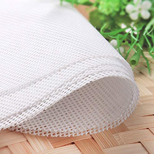 Inchant 5Pcs Kitchen Silicone Steamer Mesh Non-Stick Pad Round Shape Dumplings Mat Steamed Buns Baking Pastry Dim Sum Mesh(11" Diameter)