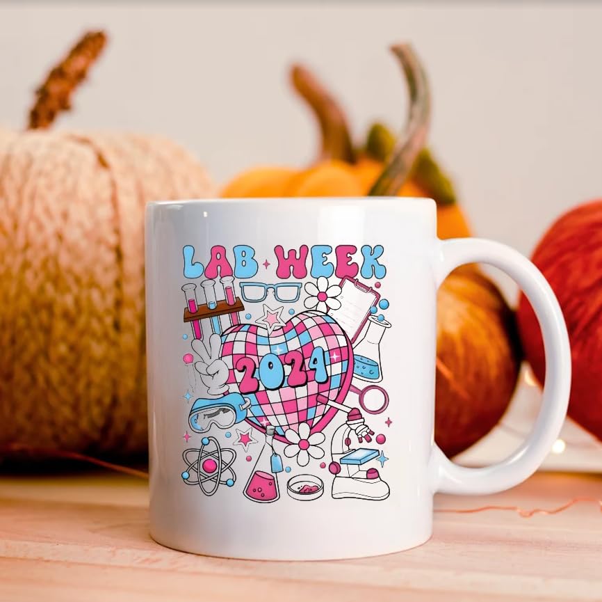 Retro Lab Week 2024 Medical Laboratory Front & Back Coffee Mug