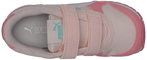 PUMA girls St Runner 2 Hook and Loop Sneaker, Rosewater-peony-puma White, 10 Toddler US
