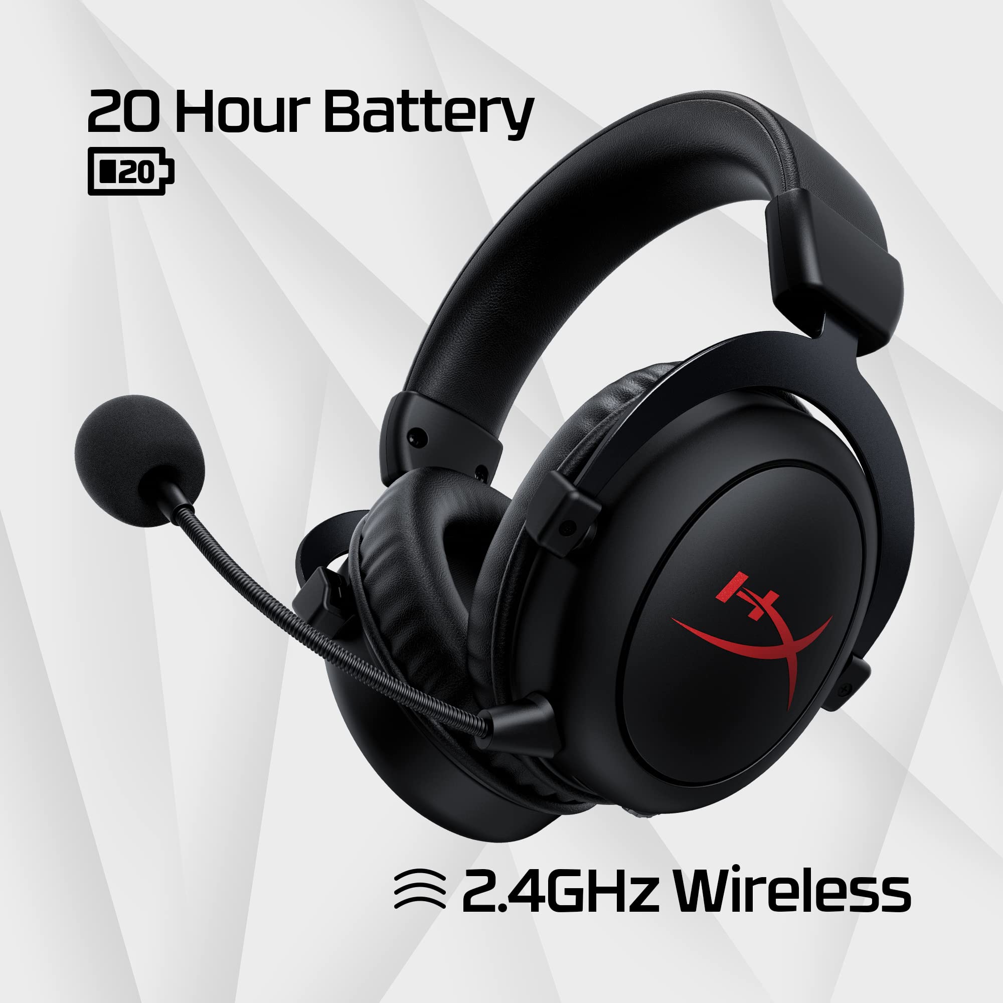 HyperX Cloud Core Wireless Gaming Headset + SoloCast USB Condenser Microphone Bundle