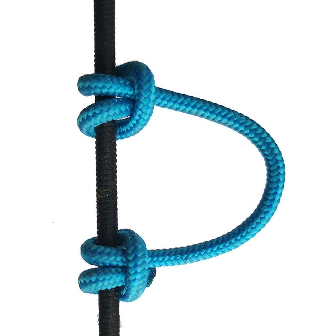 CUPID 12 Feet Archery D Loop Rope Bow String Release Nock Durable Wire U Nok Ring Nocking Loop Buckle, 2.4mm 0.09 in
