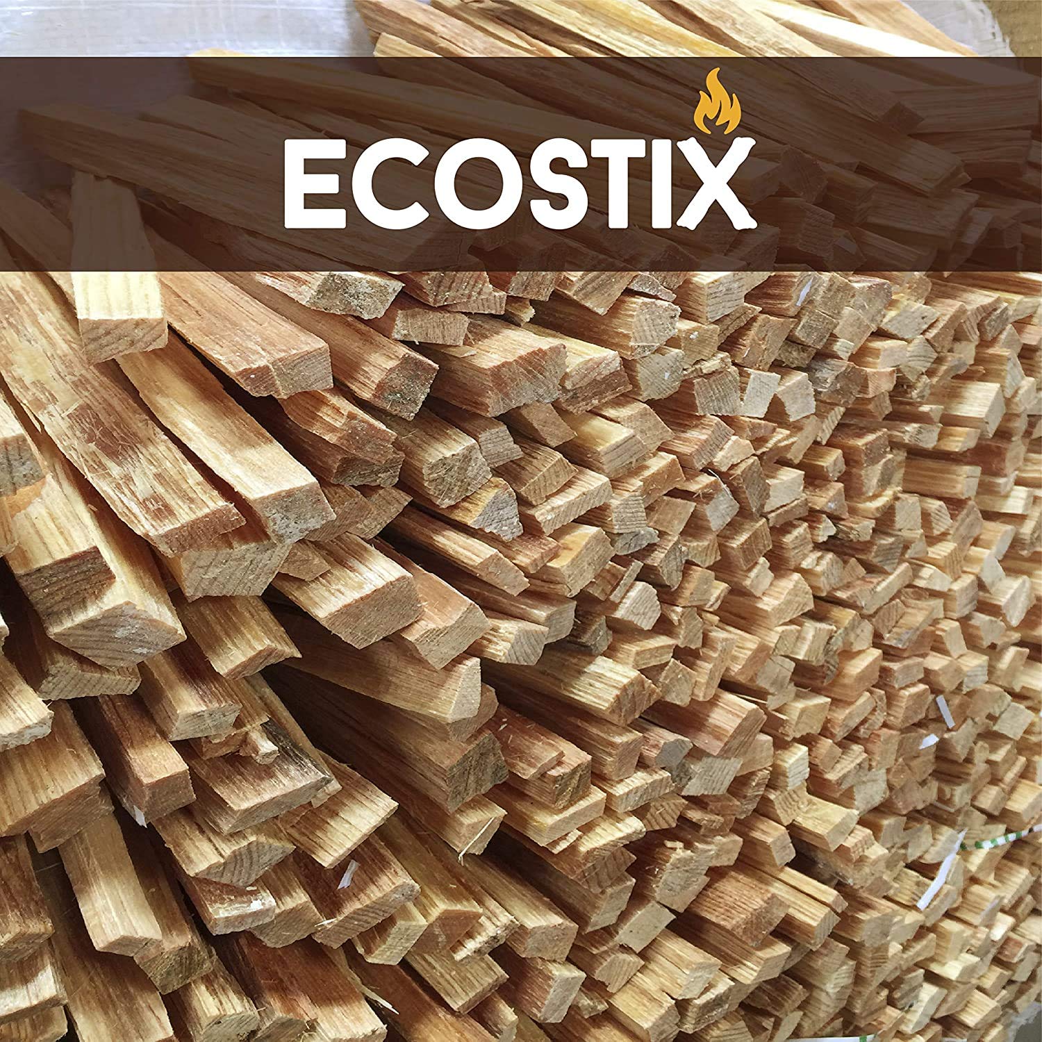 EasyGoProducts Eco-Stix Fatwood Fire Starter Kindling Firewood Sticks – 100% Organic – Firestarter for Wood Stoves, Fireplaces, Campfires, Bonfires, 20 Lbs