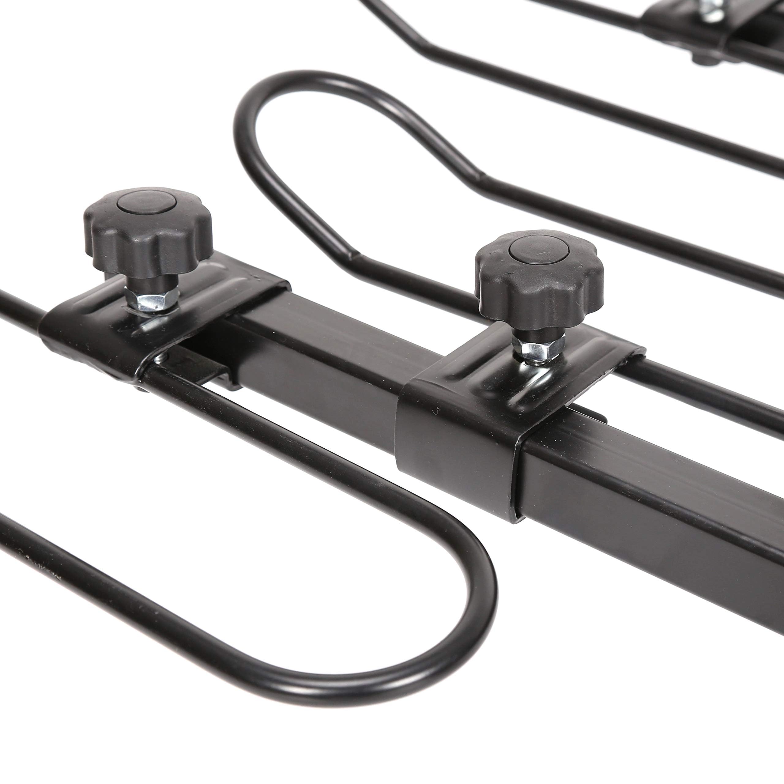 ECOTRIC Rack Hitch Mounted 4 Bikes Platform Style Foldable Bicycles Carrier for Cars Trucks SUV with 2" Hitch 200 Lbs Total