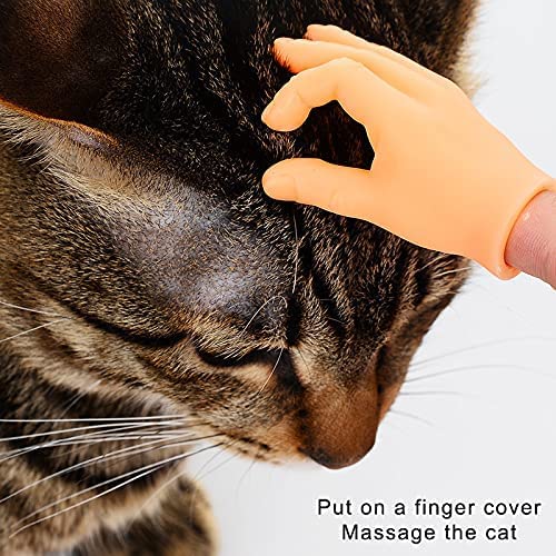 Dong Huang 12pcs Portable Tiny Hands for Fingers Miniature, Flat Hand Style Mini Hand Finger Puppet, Funny Little Finger Hands(Rock, Paper, Scissors)