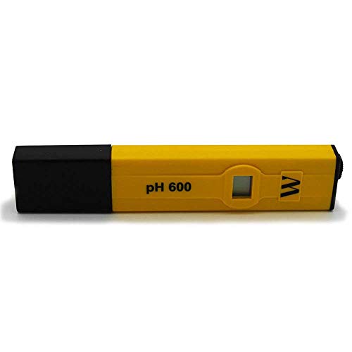 Milwaukee pH600-AQ LED Economical Pocket pH Tester with 1 Point Manual Calibration, 0.0 to 14.0 pH, +/-0.1 pH Accuracy, 0.1 pH Resolution