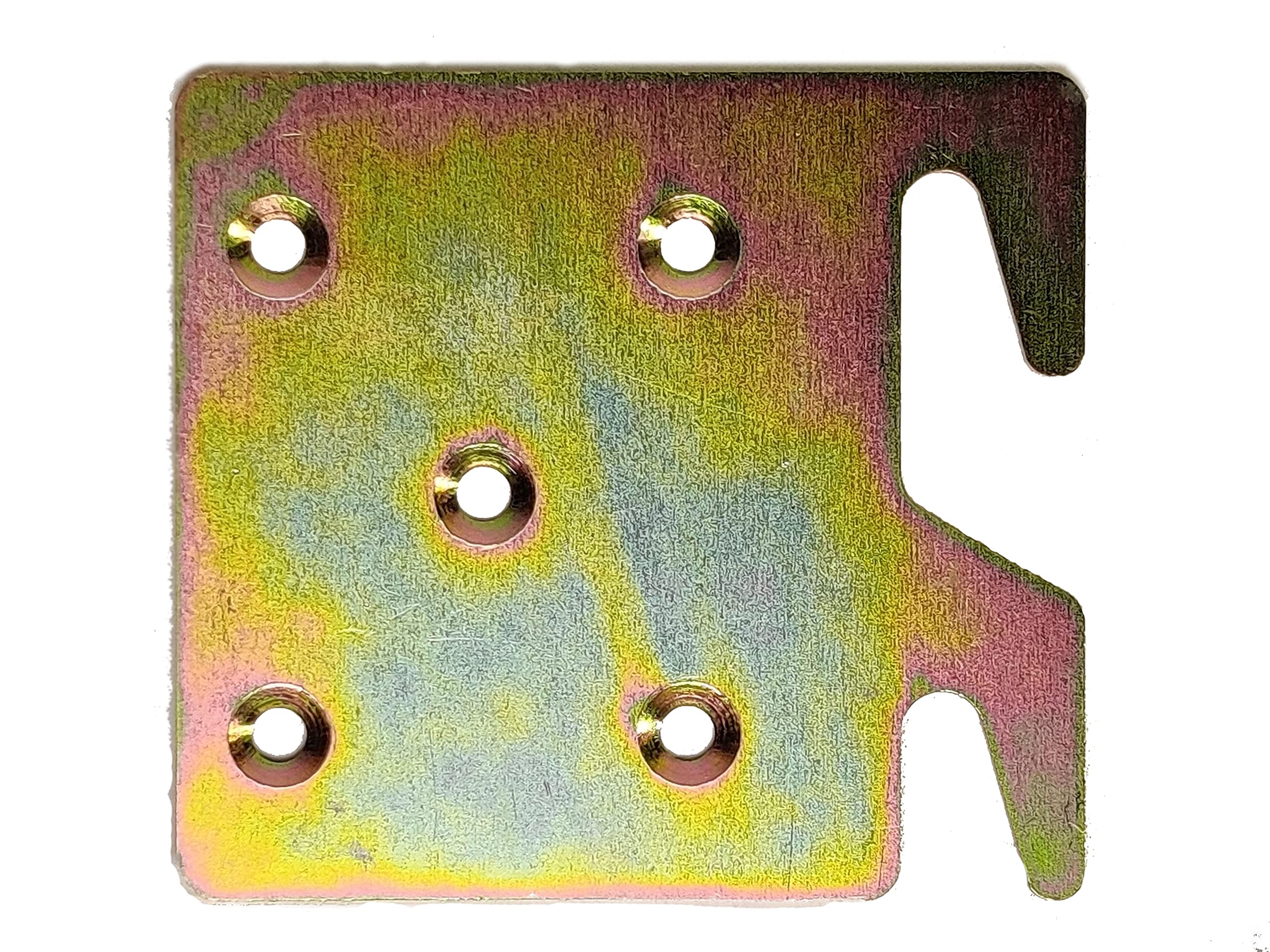 First Choice Products Heavy 5 Hole Wood Frame Bed Hook Plates β Pack of 4 Brackets, Gold