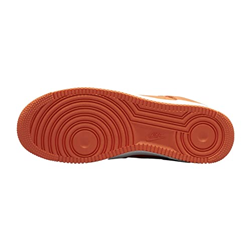 Nike Mens Air Force 1 '07 Basketball Shoes,Safety Orange/Summit White,8