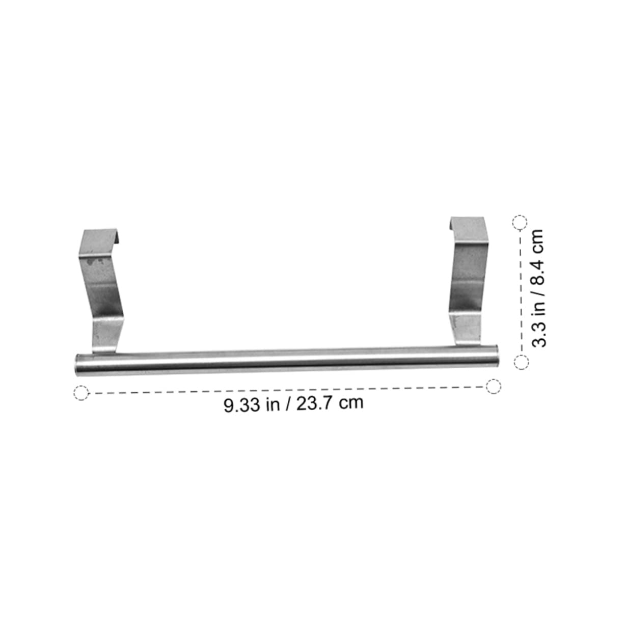 KONTONTY 2Pcs Over The Door Towel Holder Versatile Towel Hanging Bar for Kitchen and Bathroom for Dish Towels Tea Towels and Hand Towels Easy Installation Design