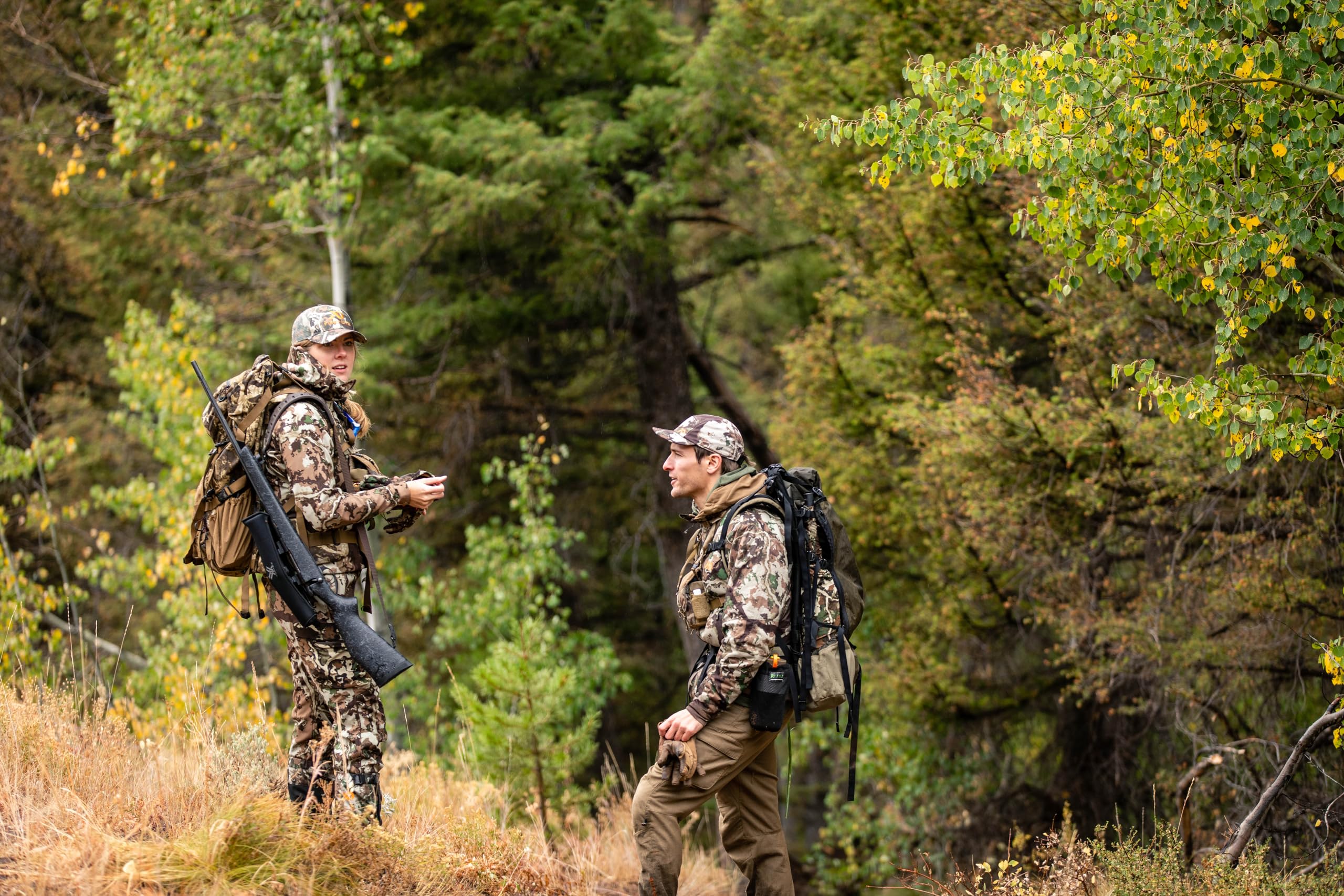 First Lite Men's Uncompahgre 2.0 Puffy Jacket - Lightweight Insulated Camo Hunting Coat - First Lite Fusion - X-Large