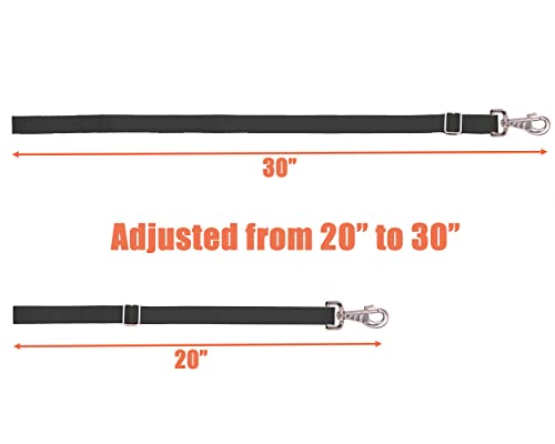 Loaged Adjustable Nylon Bucket Strap (3 Pack)- for Hay Nets, Water Buckets, Hanging Strap,Horse Outdoor Feeders,Heavy Duty Horse Water Feed, 30" (Black)