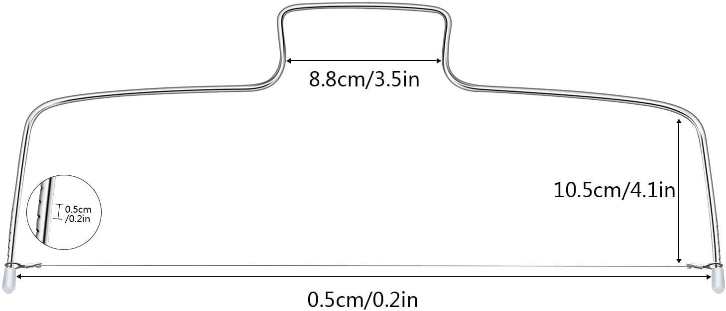 Feishiong 13 Inch Cake Cutter Wire Cake Slicer Non-Toxic Stainless Steel Cake Leveler