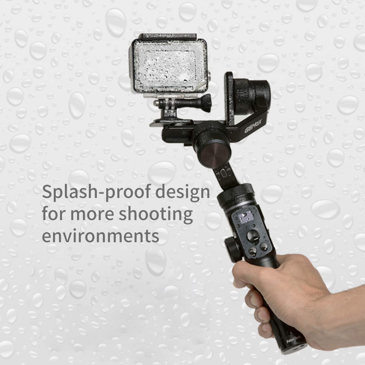 FeiyuTech G6 Max 3-axis Handheld Gimbal Stabilizer for Mirrorless Camera Sony A6400 Series,Action Camera Gopro,Smart Phone iPhone 11 Pro Camera and Phone Stabilizers
