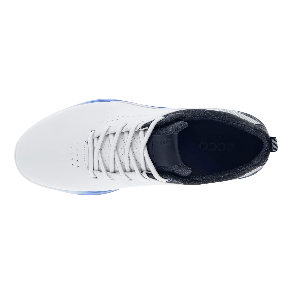 ECCO Men's S-Three Gore-TEX Golf Shoe, White/Black, 11-11.5