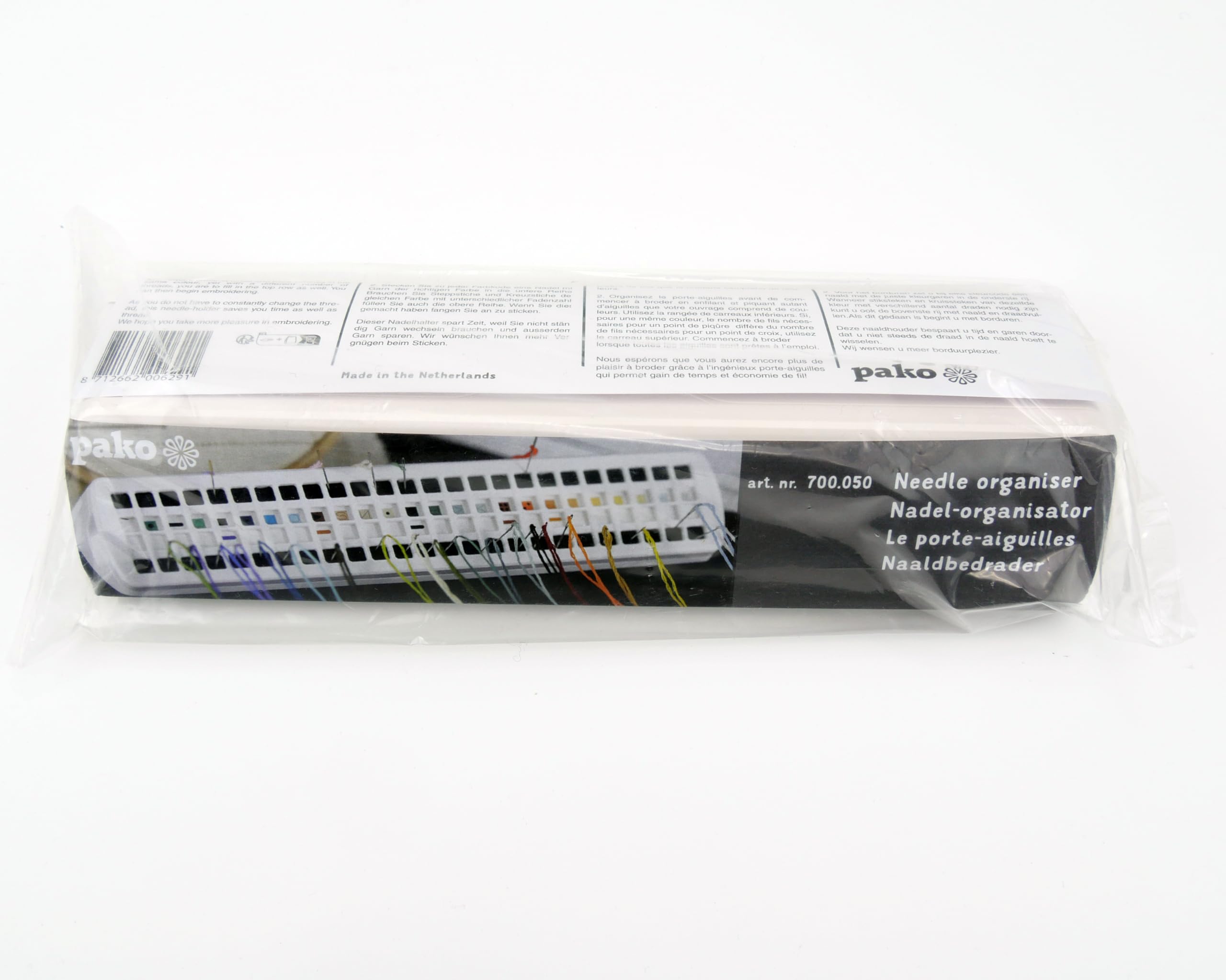Pako Organiser Storage Needle Organiser - Cross Stitch Accessories - for Embroidery Needle - with 10 Blank Code Cards