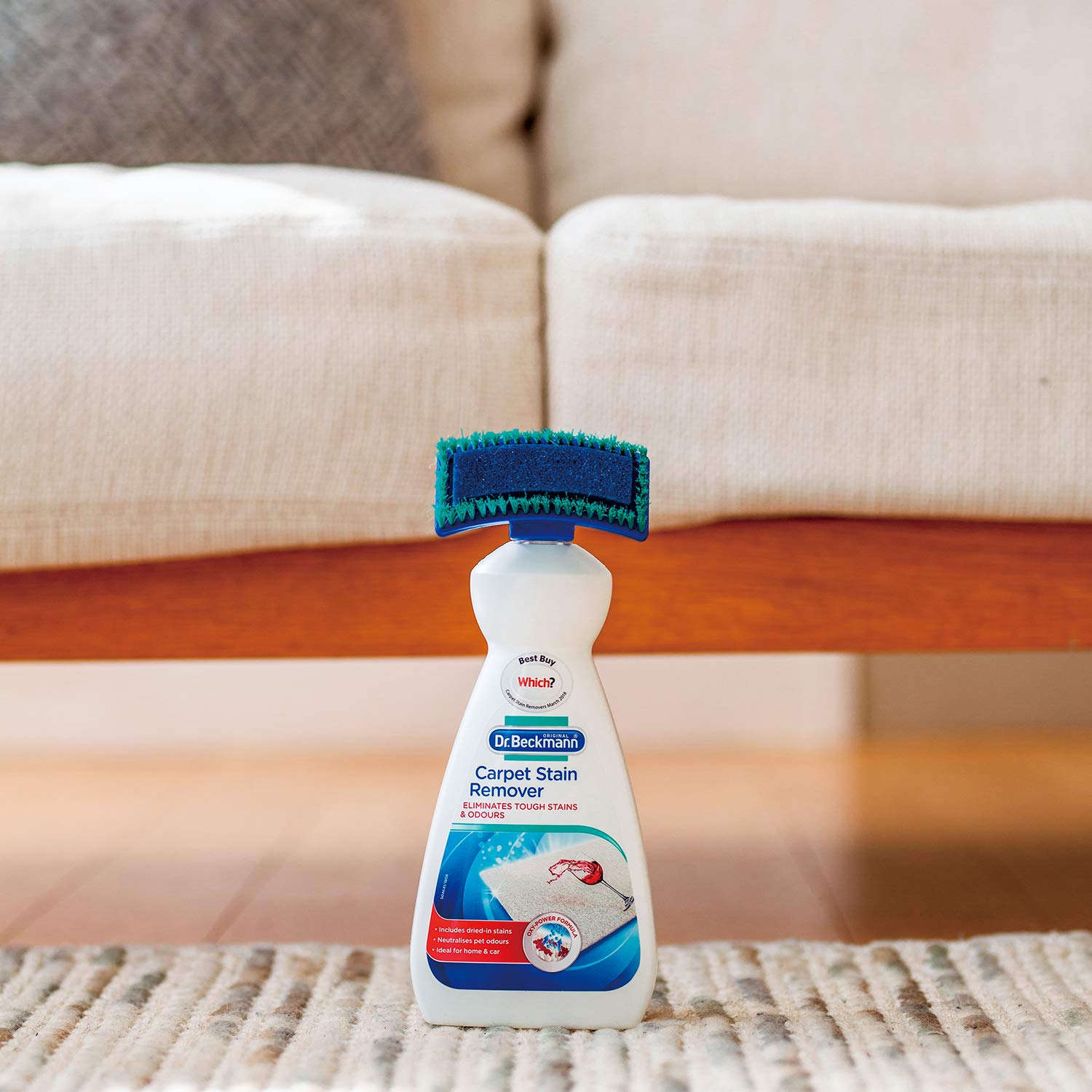 Dr. Beckmann Carpet Stain remover with cleaning applicator/brush -650ml